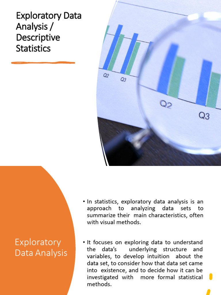 Lecture 02 - Exploratory Data and Descriptive Statistics | PDF | Mean | Data Analysis