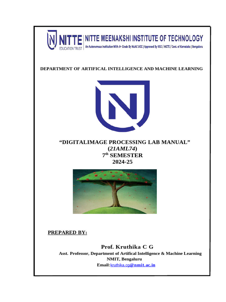 Dip Lab Manual | PDF