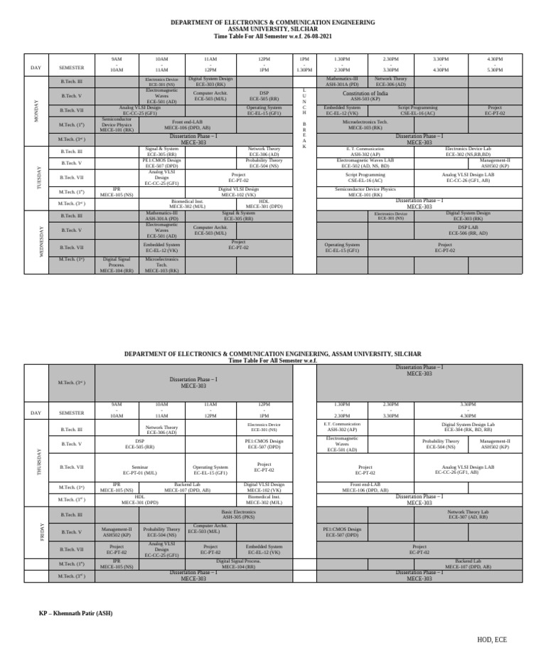 Timetable V2 Pdf Electronics Electronic Engineering