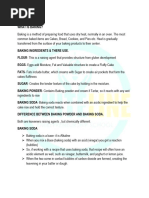Baking Fundamentals and Principles | PDF | Baking Powder | Sodium Bicarbonate
