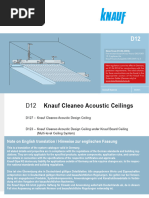 Knauf Danoline Kraft Acoustic Ceiling System | PDF | Plaster | Drywall