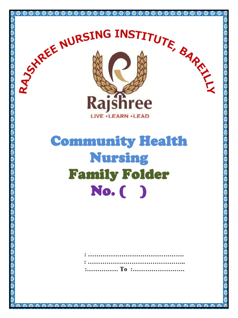Family Folder Pdf Nursing