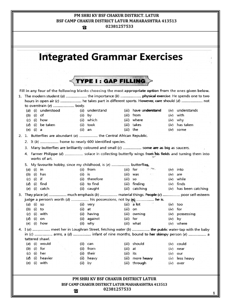 Integrated Grammar 9th and 10th | PDF