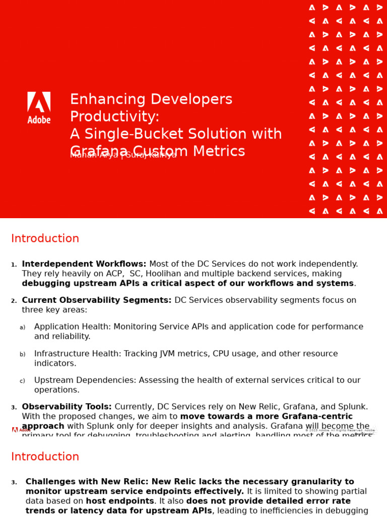 New Relic Vs Custom Metrics On Grafana | PDF | Computing | Information Technology