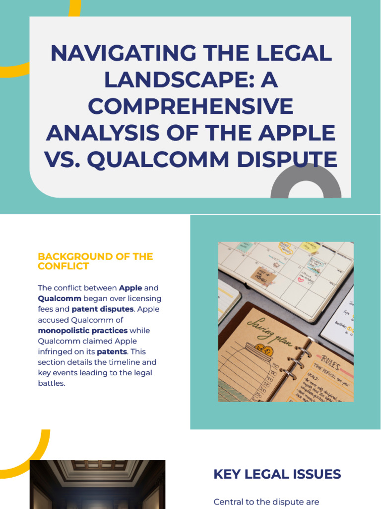 Apple vs. Qualcomm Legal Dispute Analysis | PDF