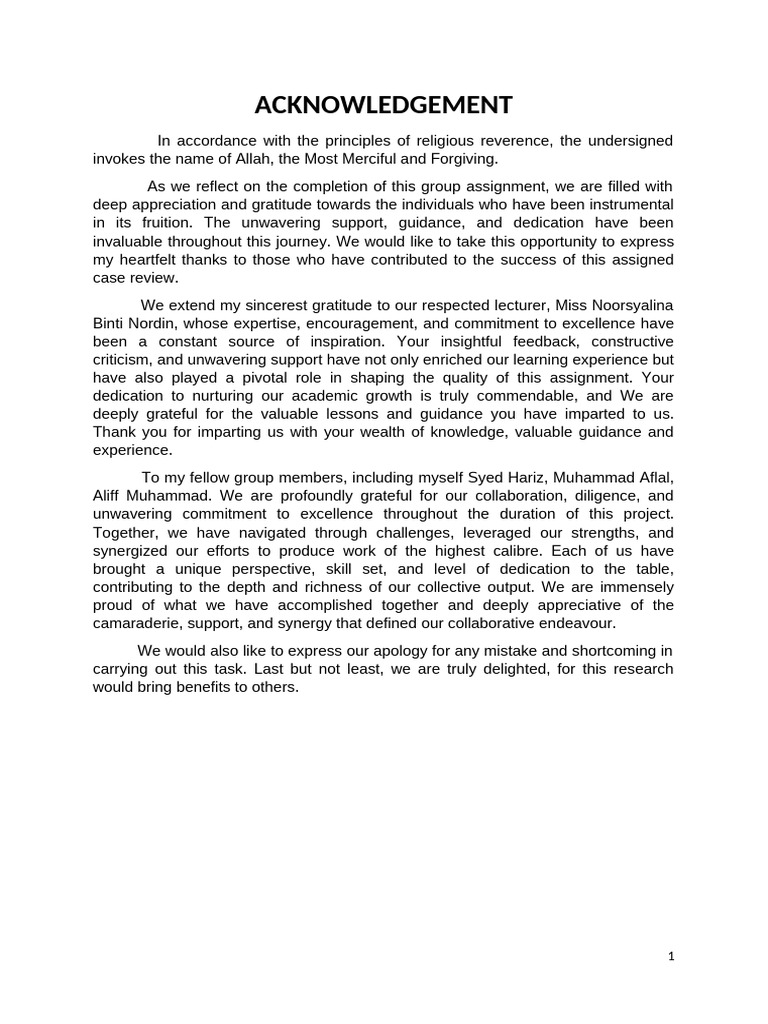 Acknowledgment of Kawan Food Project | PDF | Brand | Supply Chain