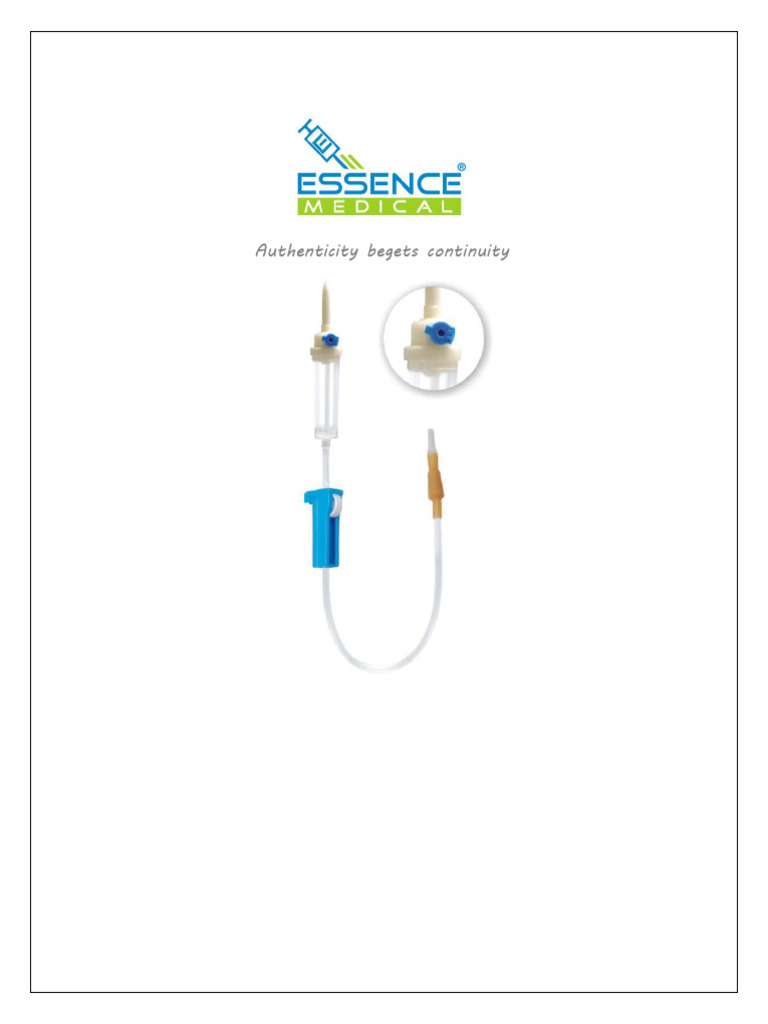 Vented I.V. Infusion Set | PDF