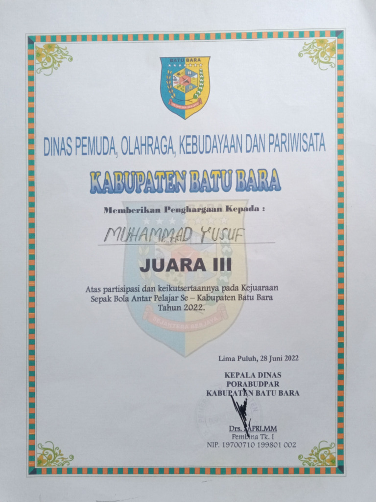 Scan Sertifikat | PDF