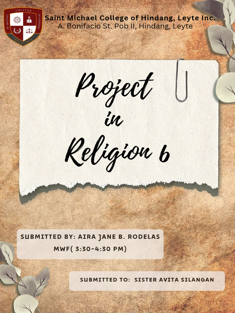 Brown Scrapbook Natural History Project Cover A4 Document - 20250204 ...