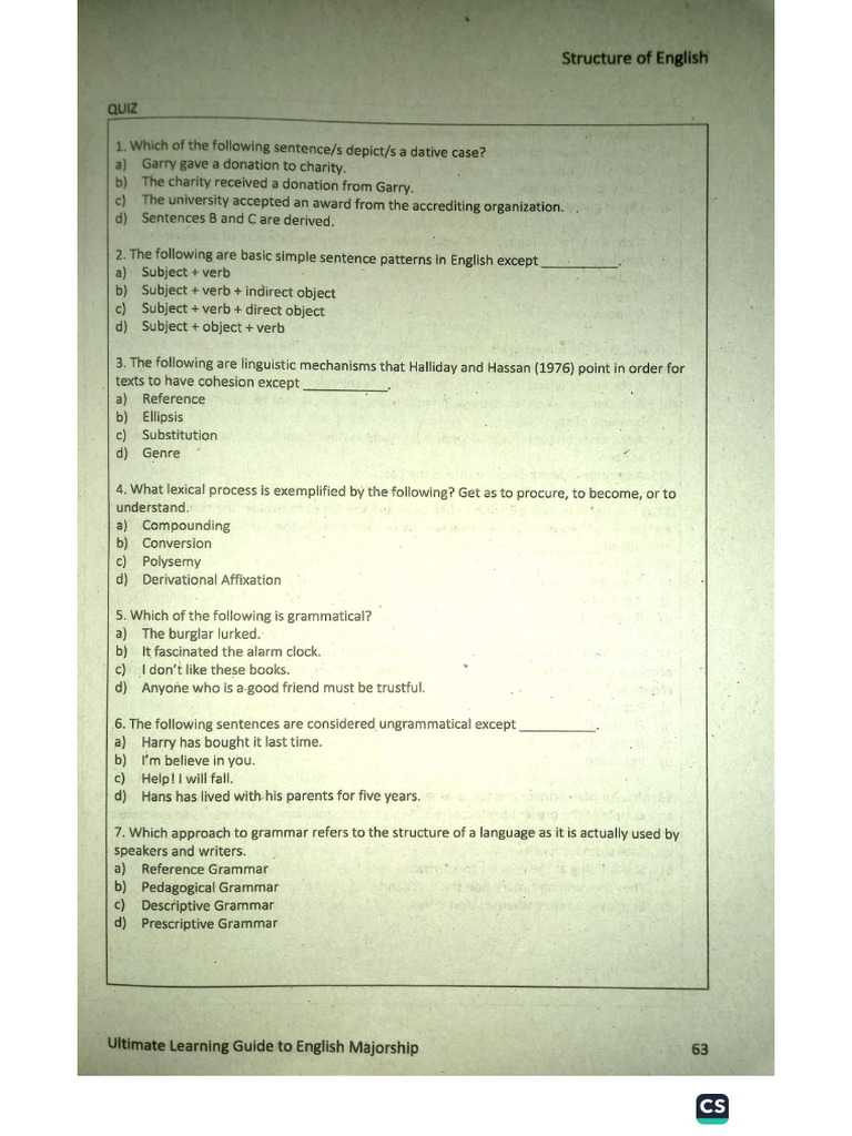 Lesson 3 Quiz ESP | PDF
