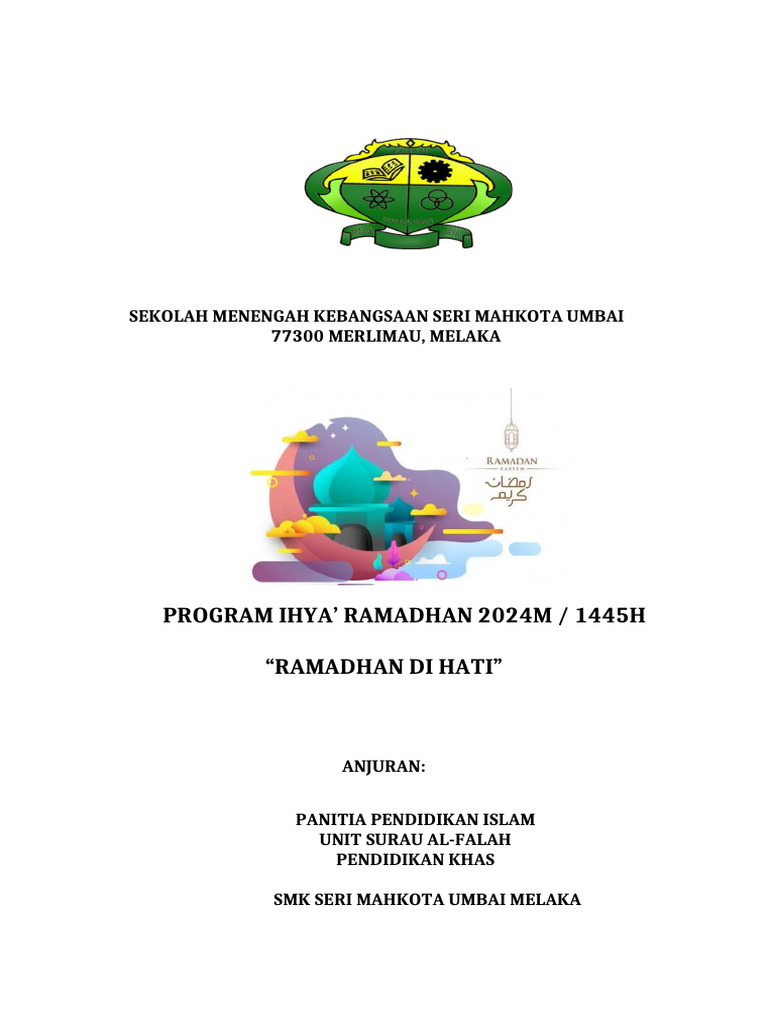 Baru Kertas Kerja Ihya' Ramadhan 2024 | PDF