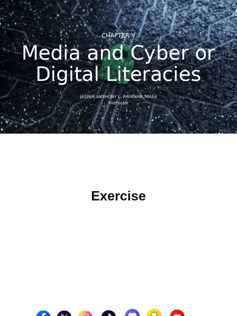 Media and Cyber or Digital Literacies | PDF | Literacy | Communication