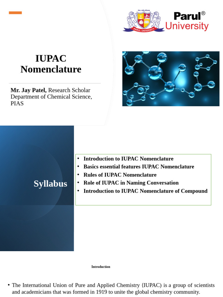 Unit - 2 IUPAC Nomenclature | PDF