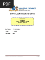 gr9 k2 Wiskunde Hersiening Meetkunde Meting Vrae Antwoord Reeks | PDF