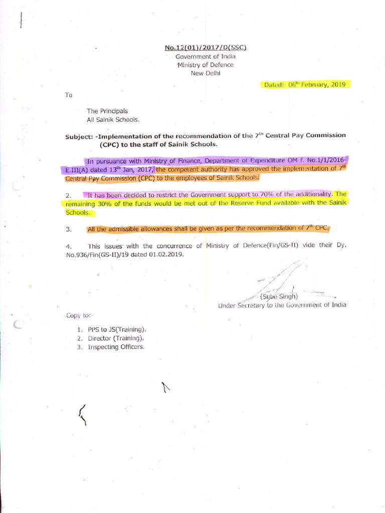 Feb 2019 - 7th CPC 1 | PDF