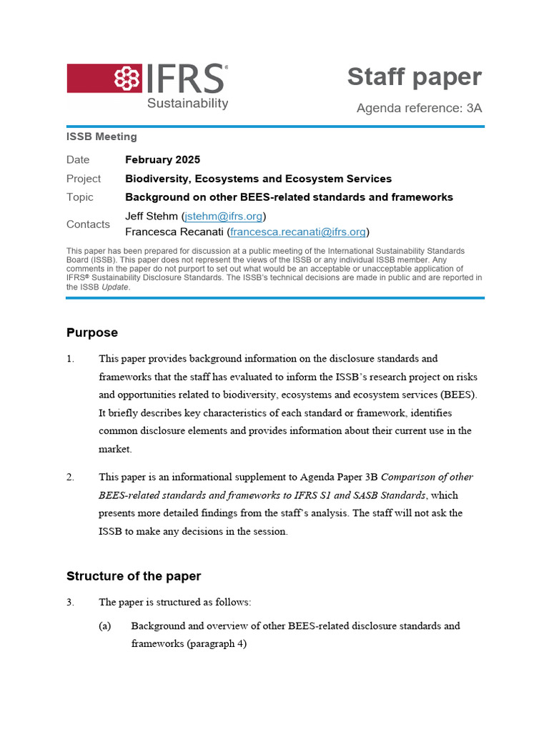 Ap3a Background Other Standards | PDF | Biodiversity | Ecosystem