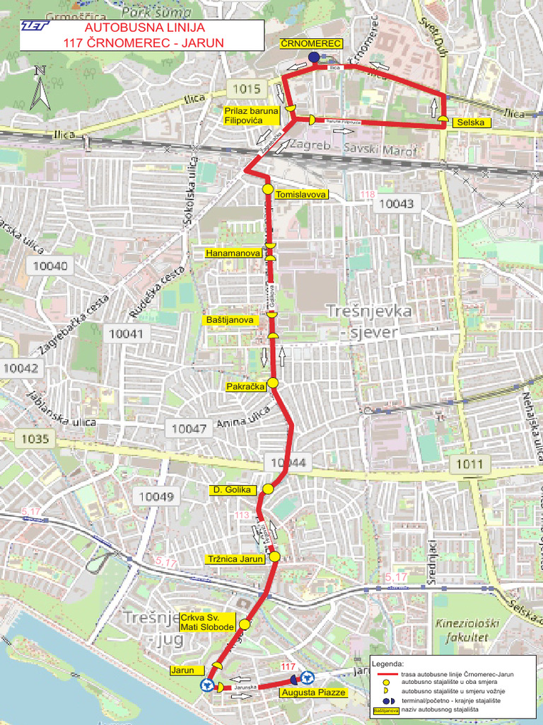 Trasa linije 117 | PDF