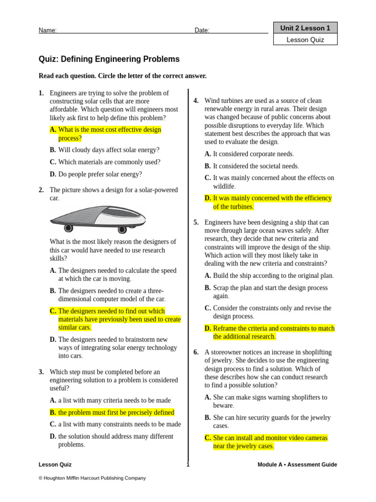 engineering answers | PDF | Airplane | Solar Power