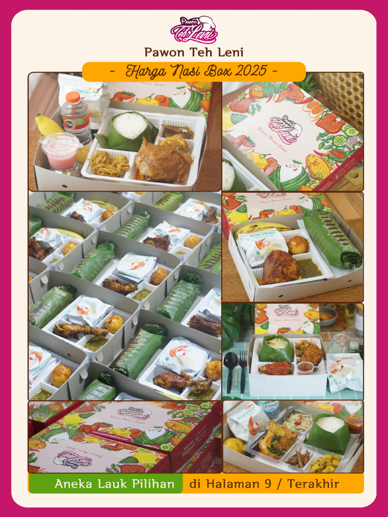 Contoh Menu Nasi Box | PDF