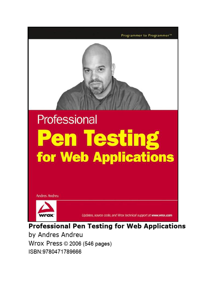 8.1 Andres Andreu - Professional Pen Testing For Web Applications (2006 ...