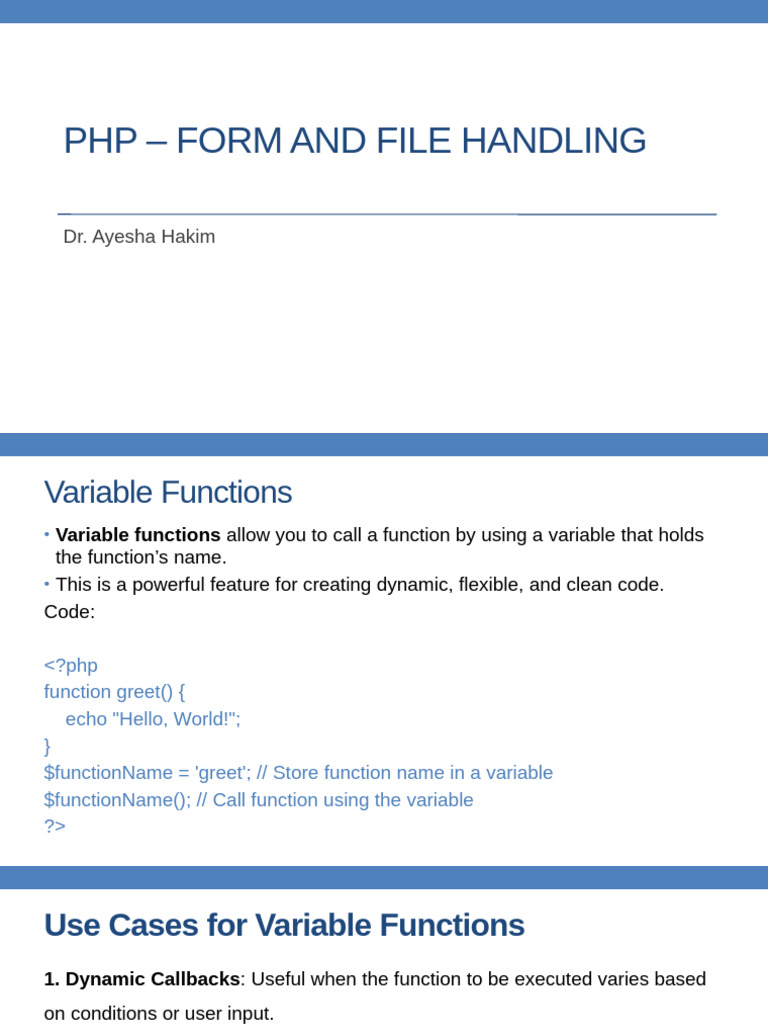 PHP FormAndFileHandling | PDF | Php | Software Engineering