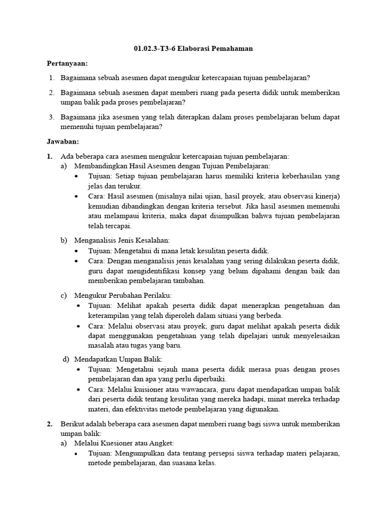 01.02.3-T3-6 Elaborasi Pemahaman Nadia Riza Pratiwi | PDF