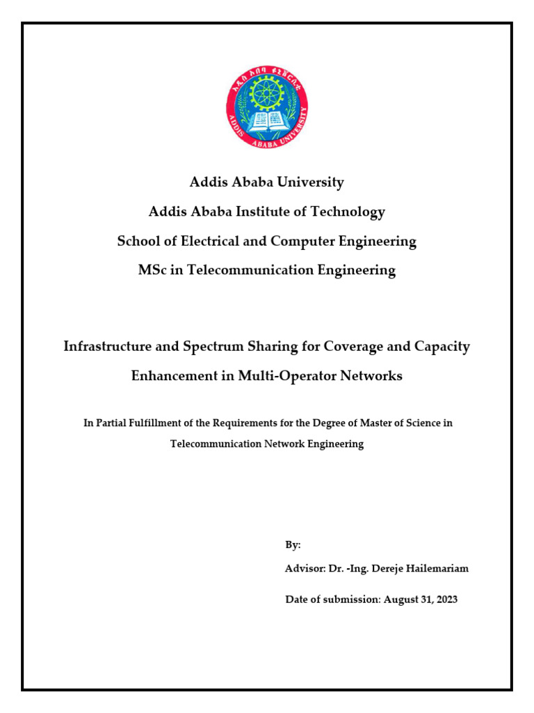 Mahider Abera | PDF | Quality Of Service | Cellular Network