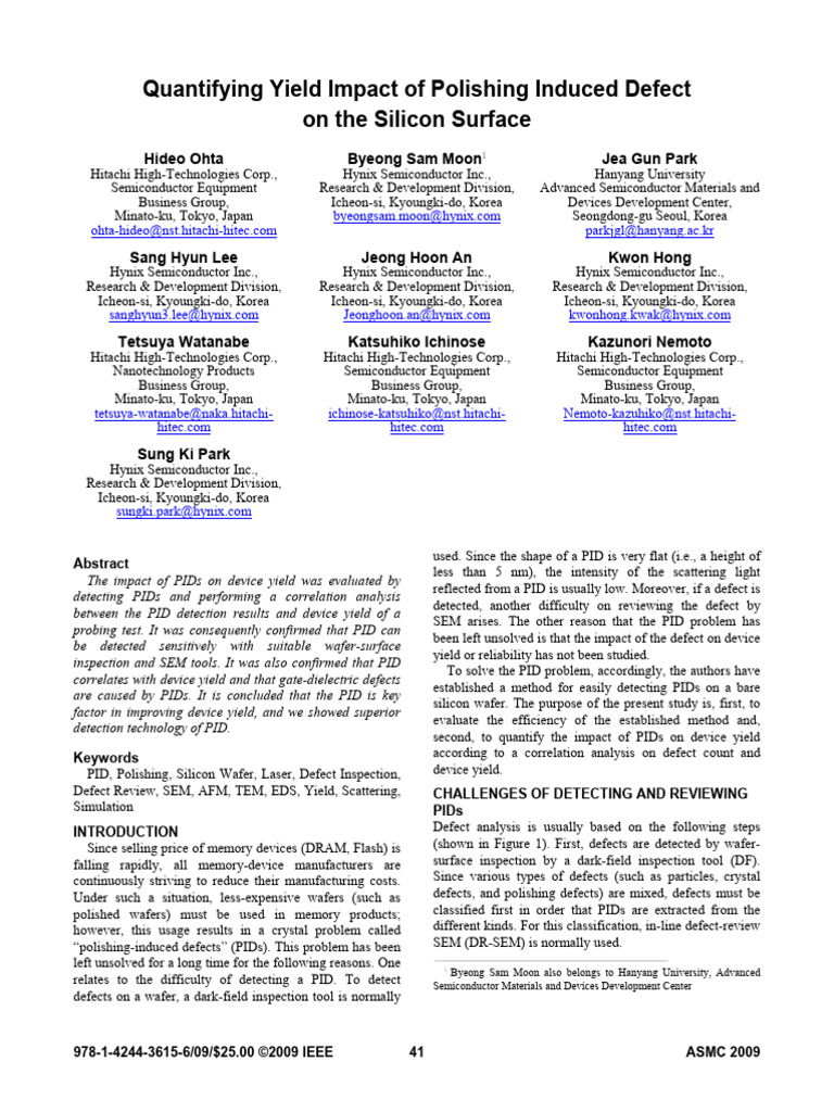Hideo Ohta 等 - 2009 - Quantifying yield impact of polishing induced ...