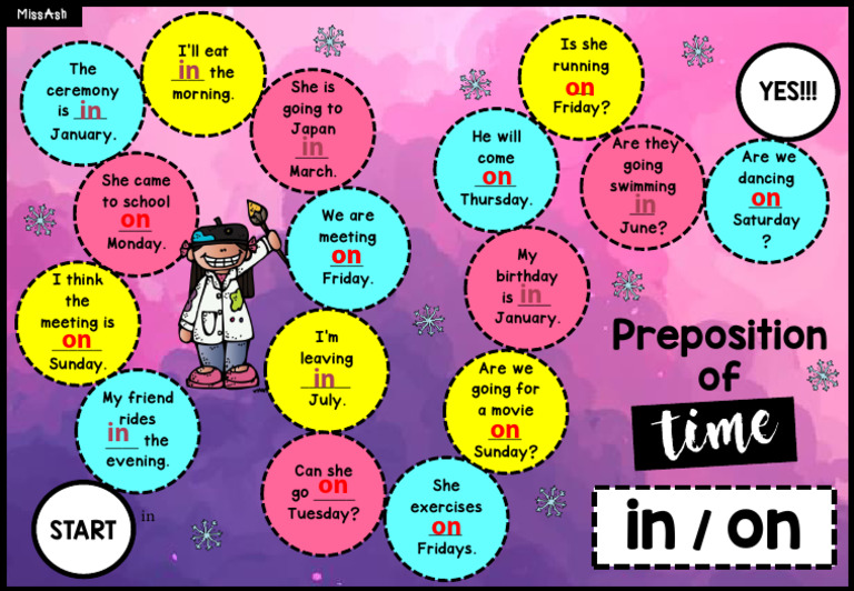 Preposition board game | PDF