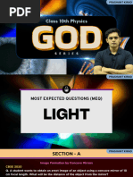 Class - 10 - Light - Numericals | PDF | Optics | Electromagnetic Radiation