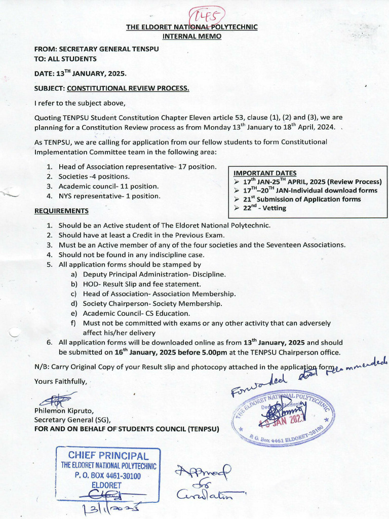 Constitution MEMO For Circulation - 0001 | PDF
