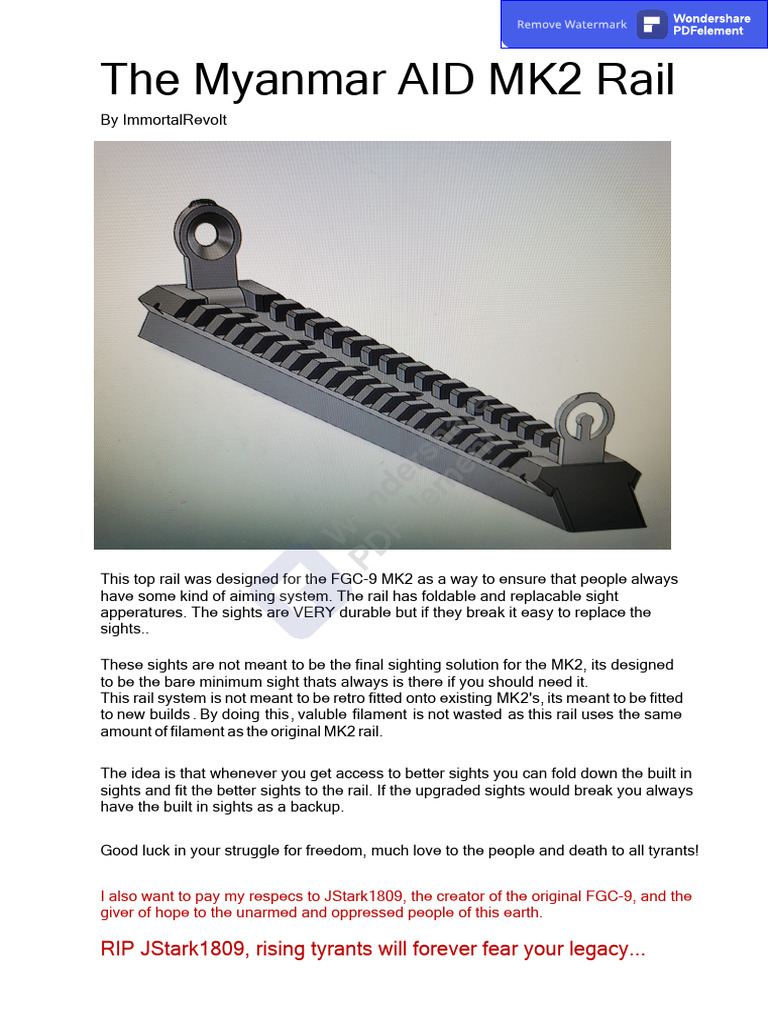 FGC-9 MK2 Rail and Sight System | PDF