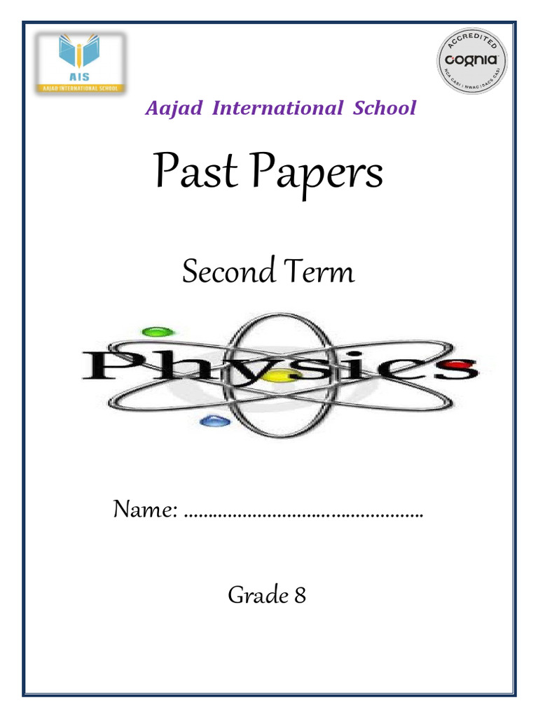 Pastpaper Grade 8 Second Term | PDF | Potential Energy | Energy Development