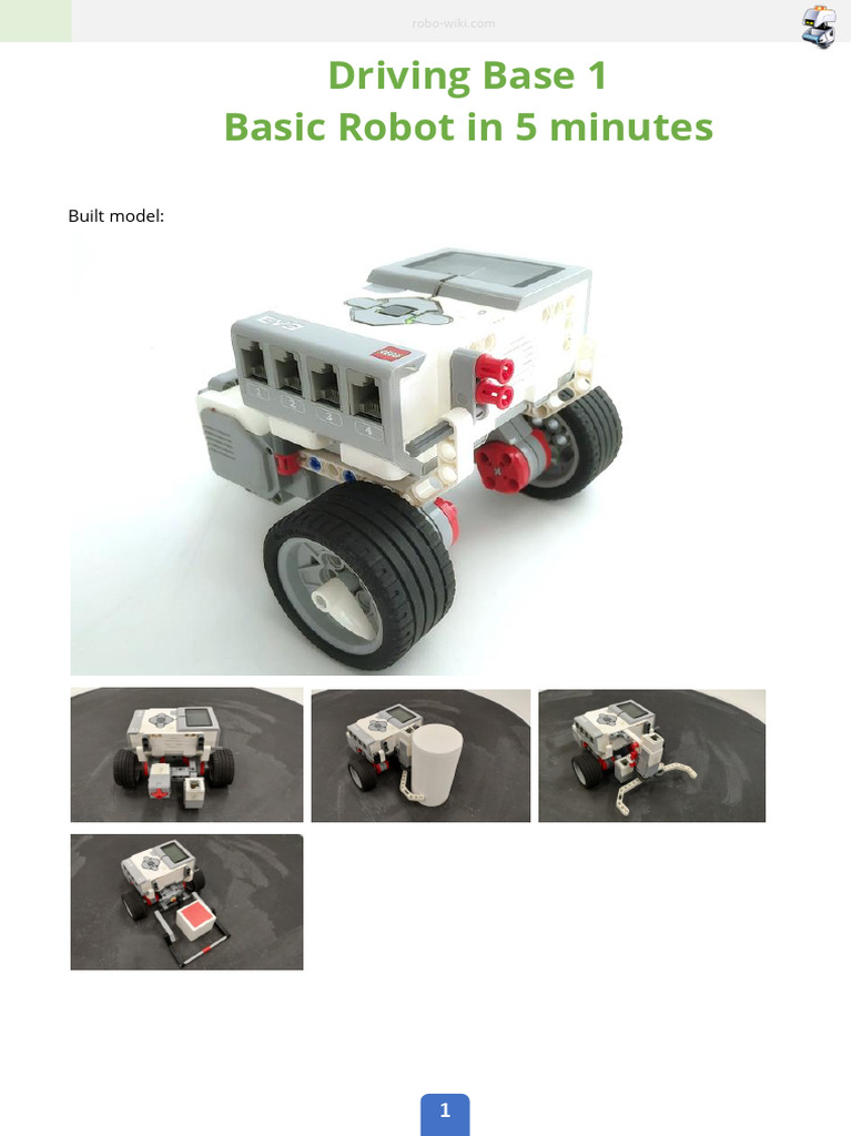Driving Base 1. Basic Robot in 5 Minutes | PDF | Robotics
