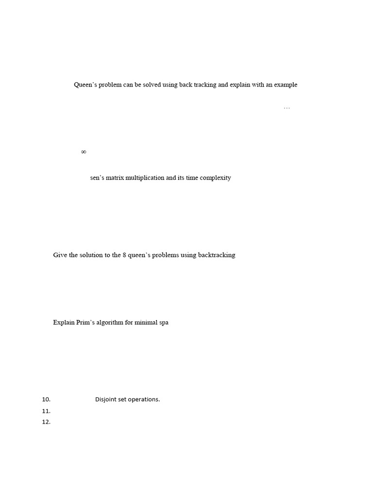 DAA Important Questions | PDF | Computational Complexity Theory | Time Complexity
