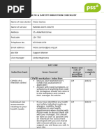 Health and Safety Induction Training Sheet | PDF | Occupational Safety ...