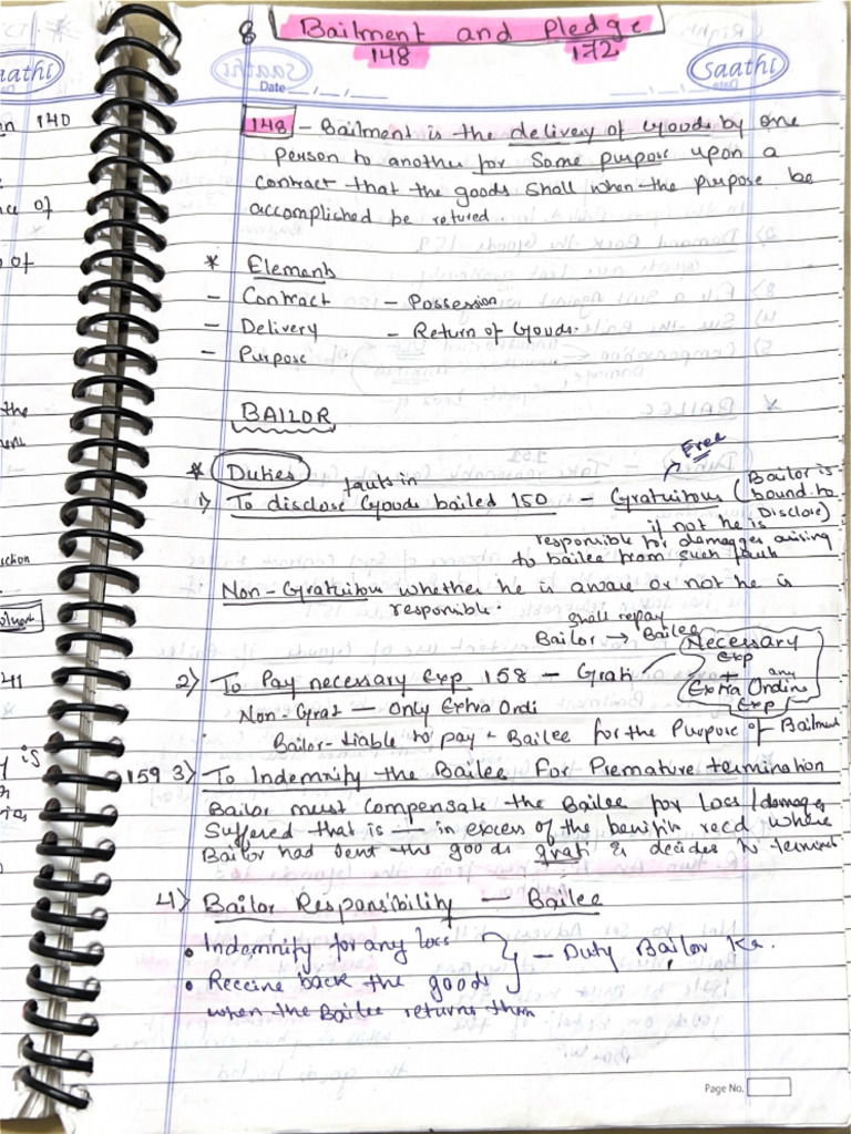 Bailment Unit | PDF