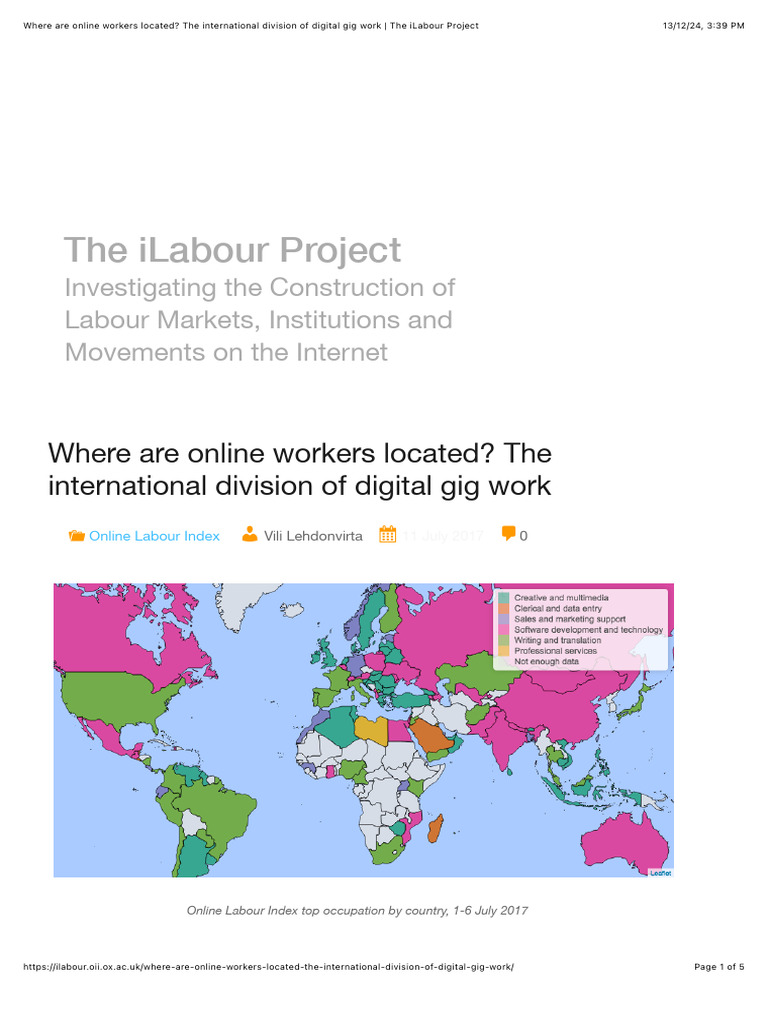 S7 Where Are Online Workers Located The International Division of ...