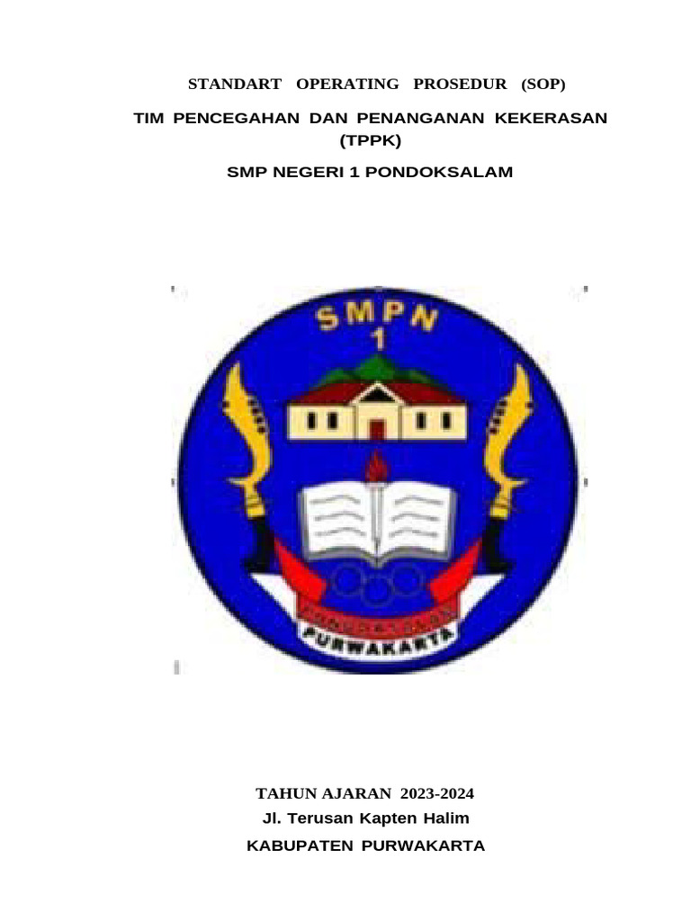 8 Sop Tppks Ponsal 2023 | PDF