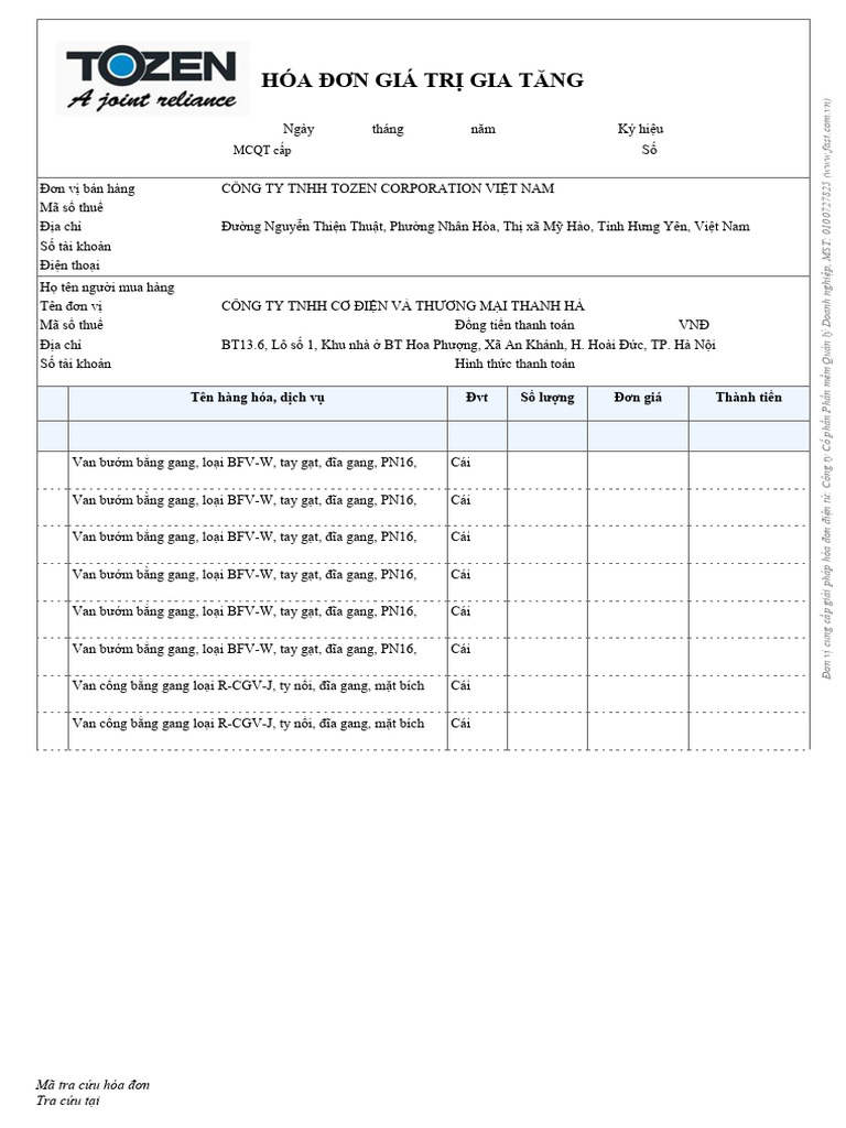 Inv 40 - Thanh Ha | PDF