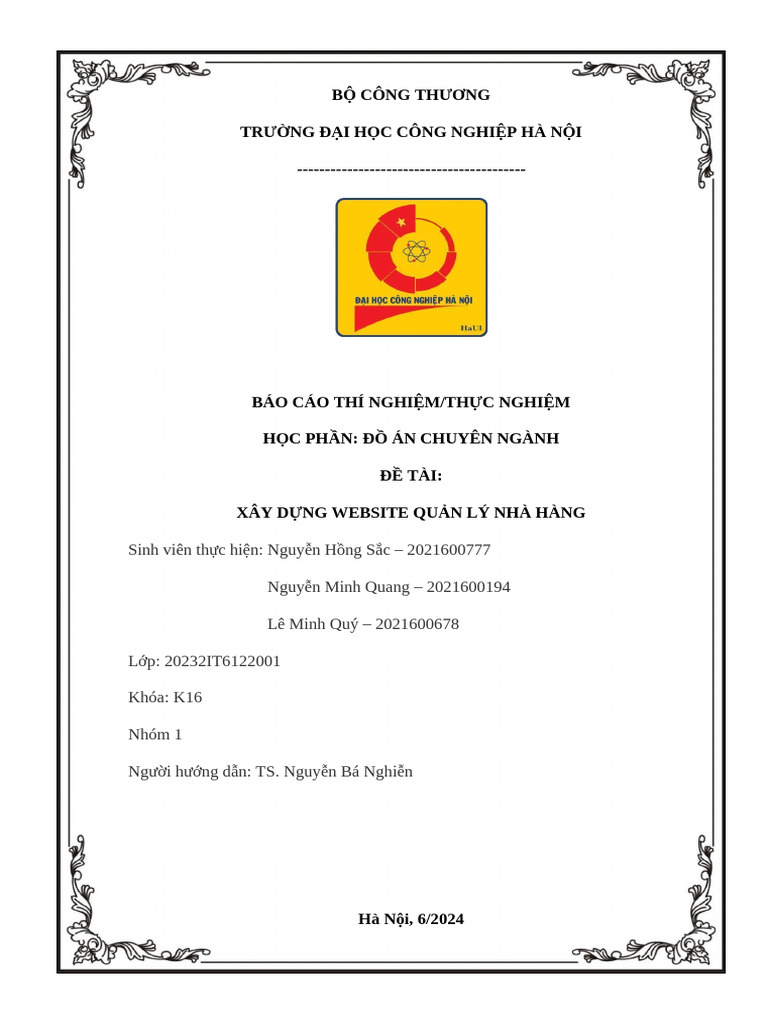 Nhom1 DACN | PDF