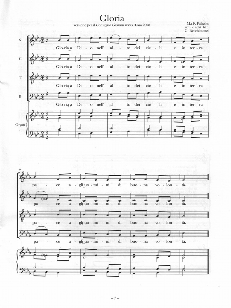 Gloria (Palazon) | PDF