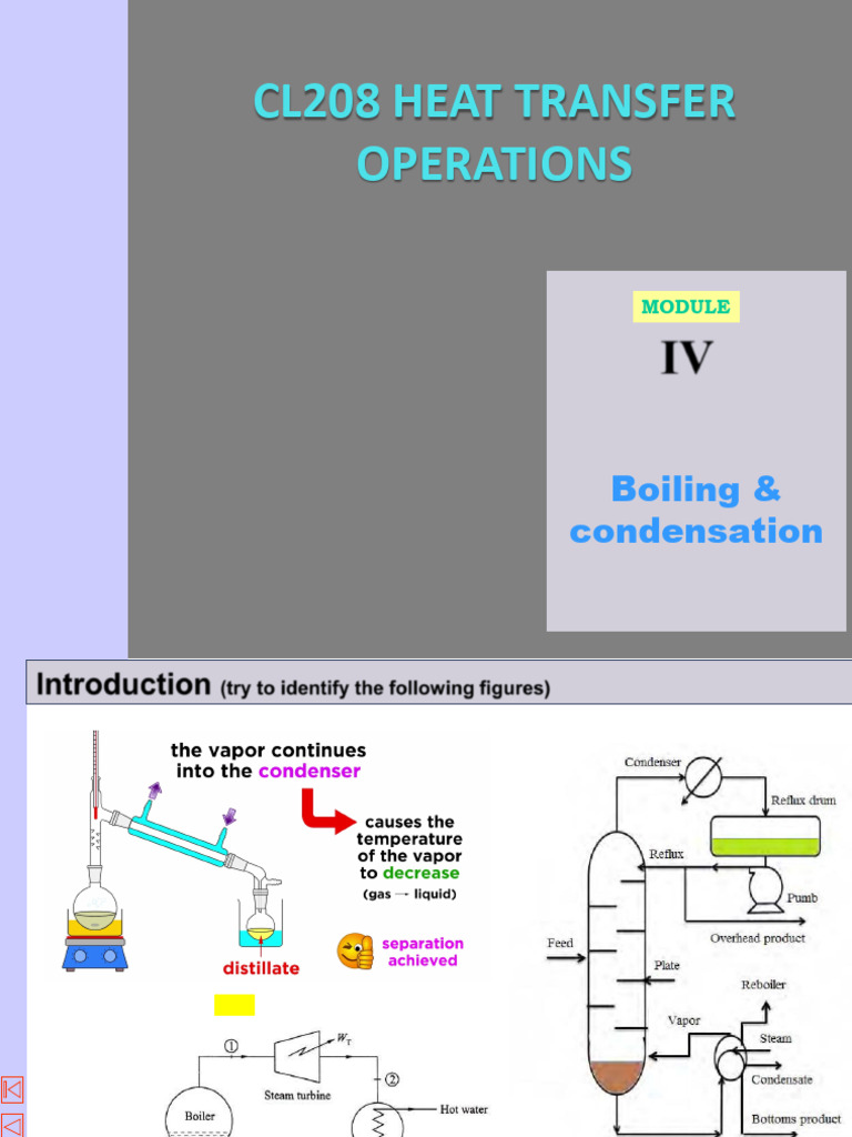 Module IV Boiling & Condensation Cbcs | PDF | Heat Transfer | Liquids