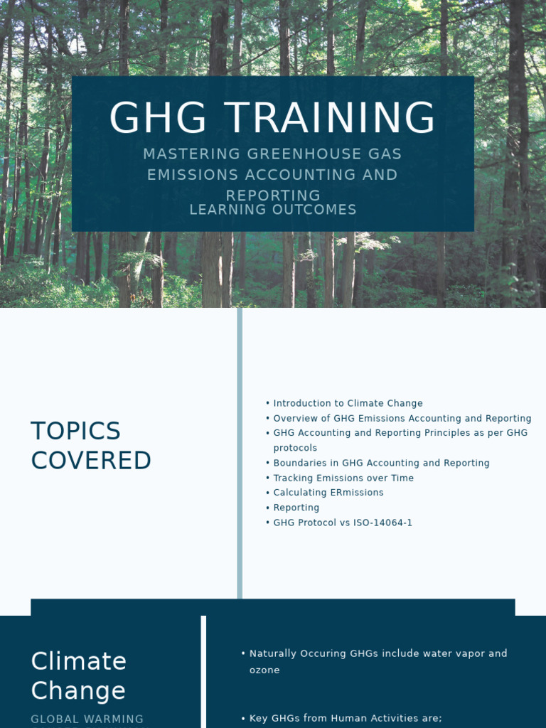 GHG Protocol Training Overview | PDF | Greenhouse Gas | Carbon Footprint