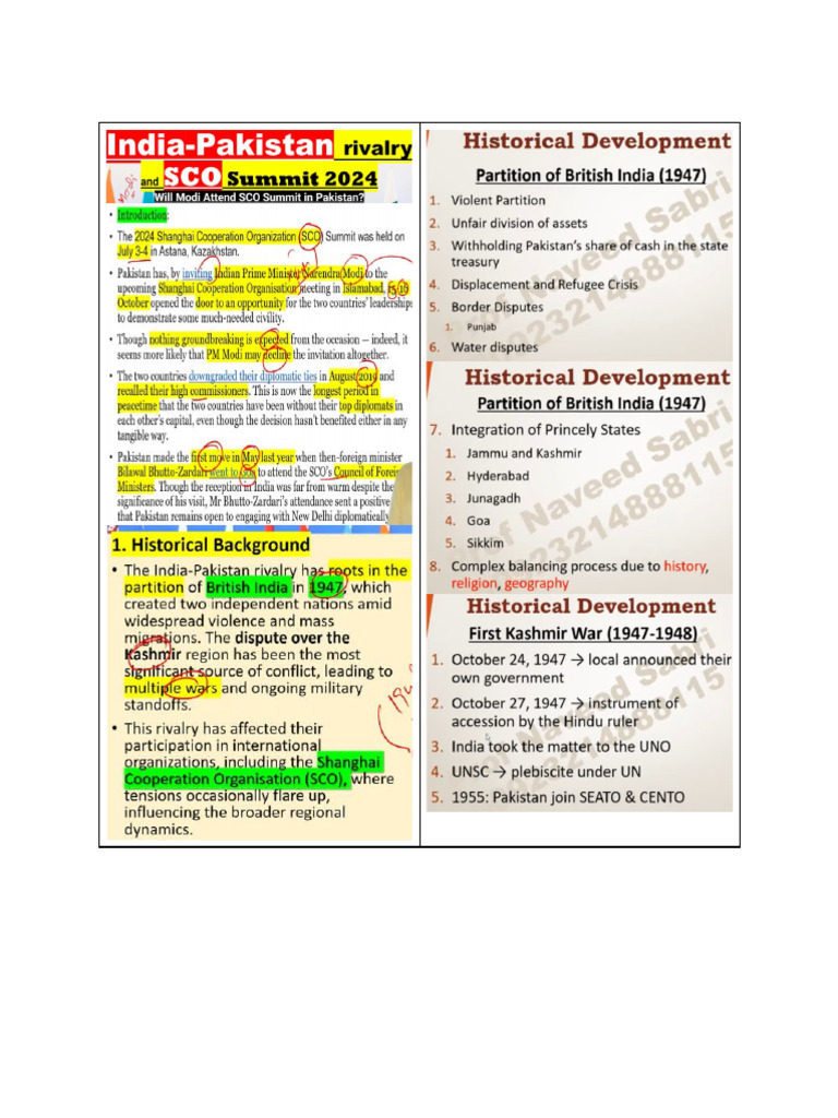 Pakistan India Relation | PDF