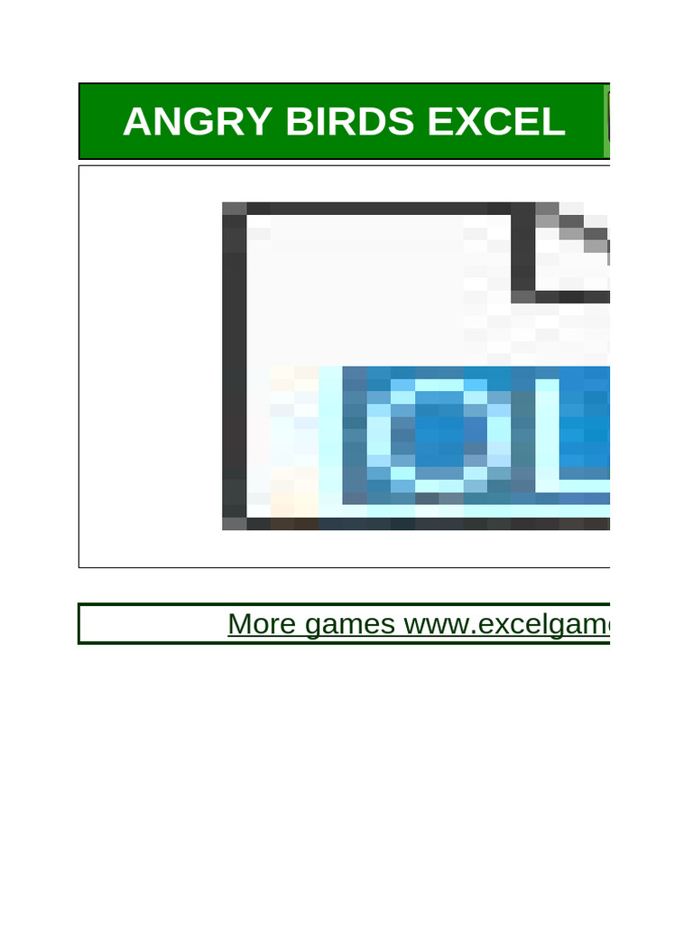Angry Birds Excel | PDF