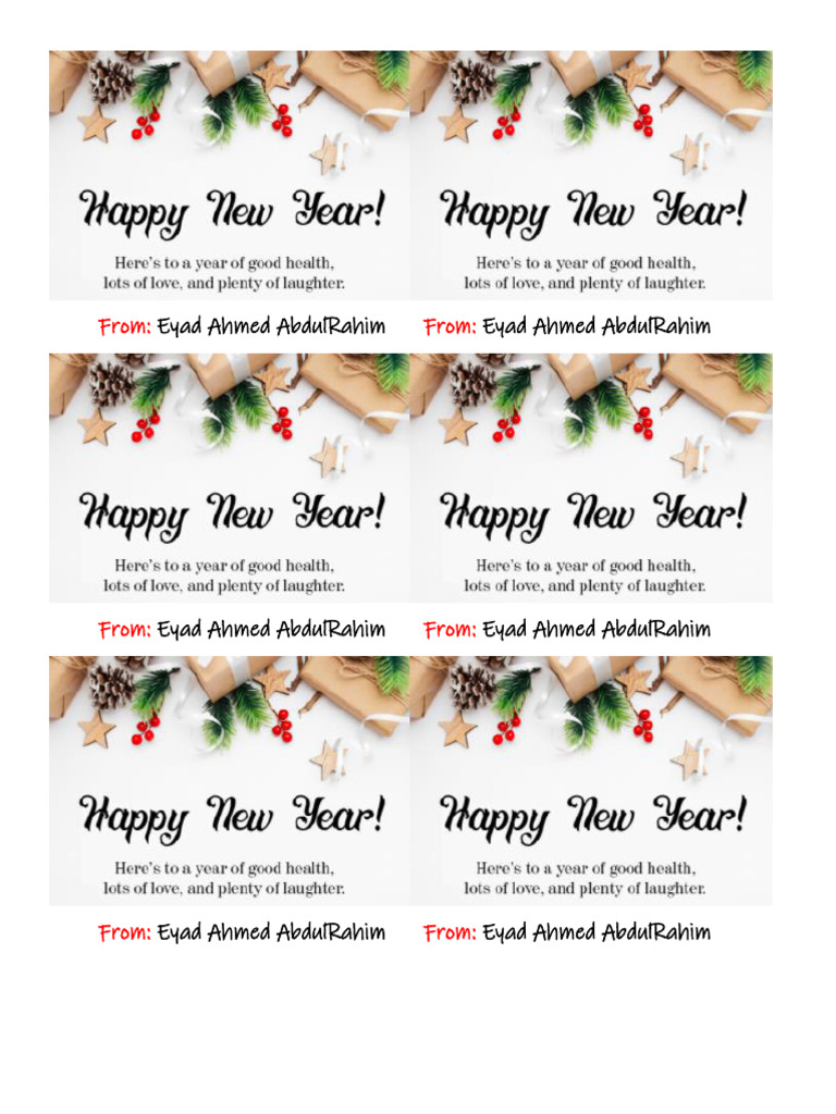 Happy new year | PDF