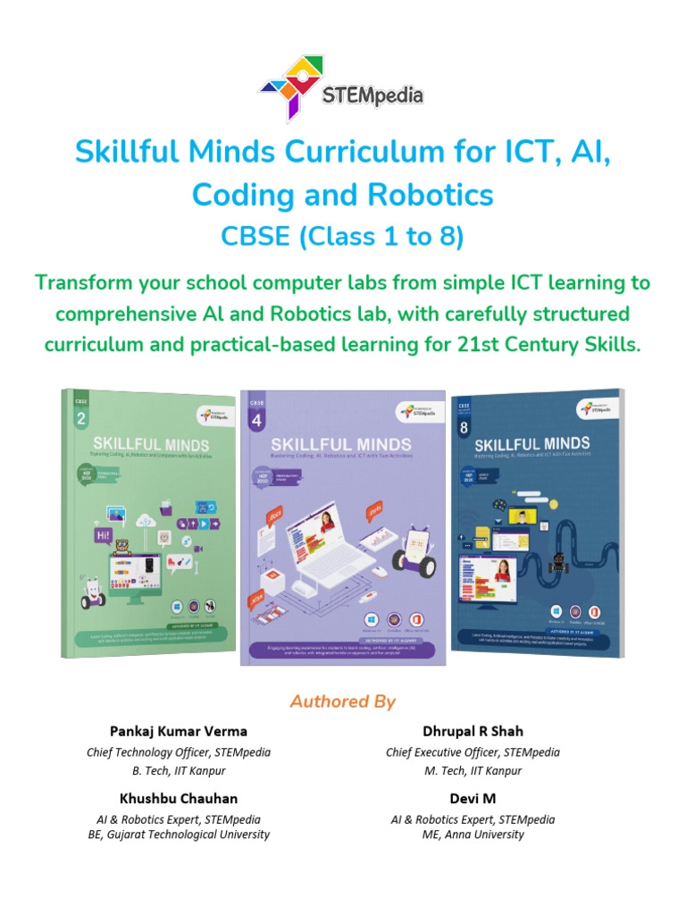 CBSE Skillful Minds Curriculum Class 1 To 8 STEMpedia | PDF ...