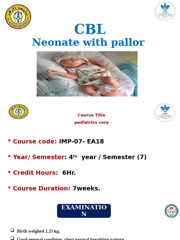 TBL Neonate With Pallor Teacher Form | PDF | Anemia | Diseases And ...