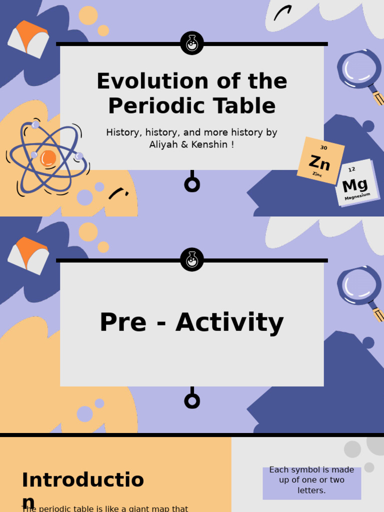 Science Periodic Table Evolution Presentation | PDF | Chemical Elements ...
